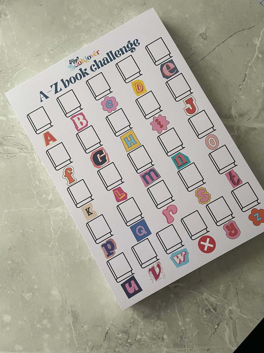 A-Z Reading Challenge Poster – Hey Booklover