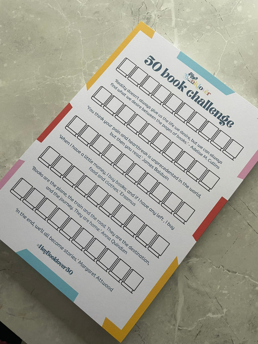 50 Book Challenge Poster – Hey Booklover